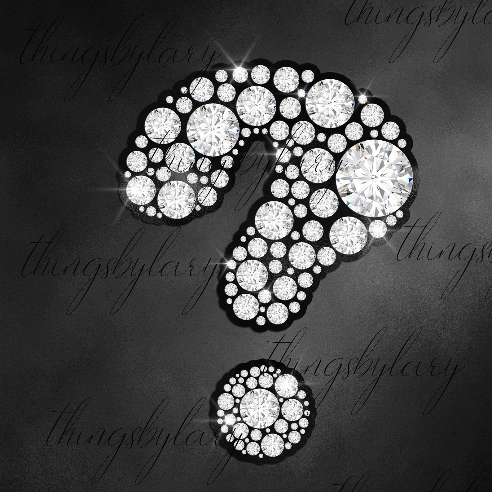 81 Black and Diamond Alphabet Number Symbol Clip Arts NOT FONT - Etsy