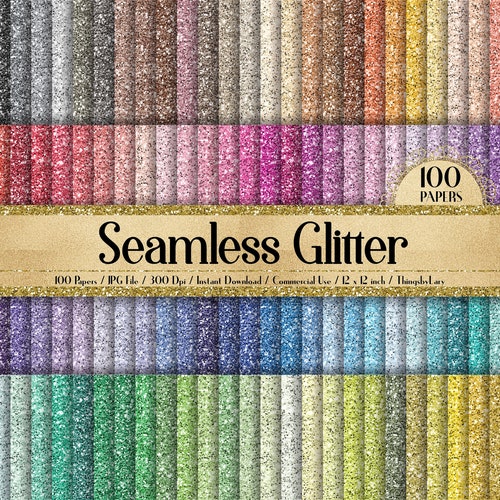 42 Gold Glitter Papers 12 Inch 300 Dpi Planner Paper - Etsy