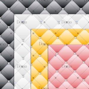 254 Seamless Diamond Upholstery Tufted Quilt Leather Digital Papers 300 ...