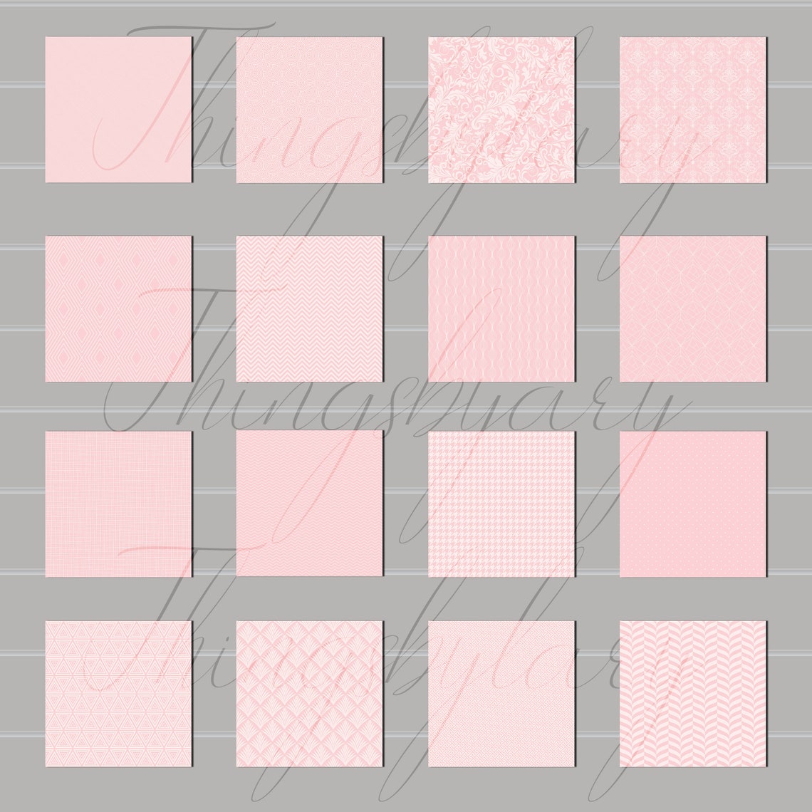 16 Seamless Luxury Blush Pink Digital Papers 300 Dpi Commercial Use ...