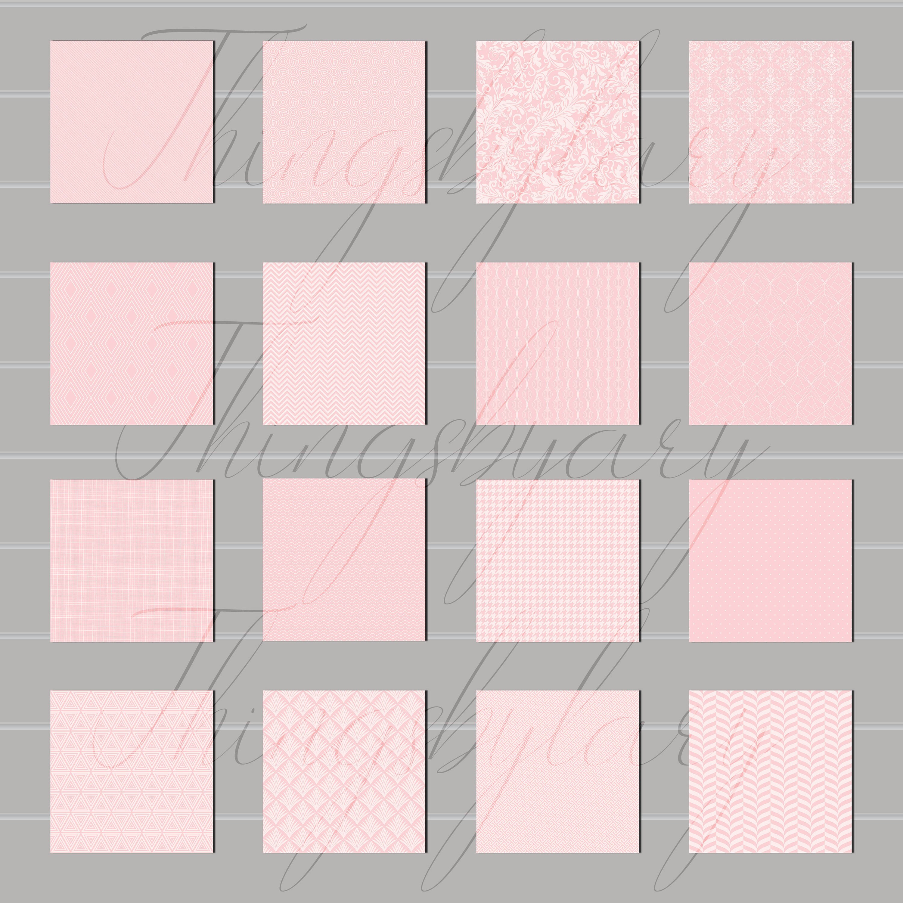 16 Seamless Luxury Blush Pink Digital Papers 300 Dpi | Etsy Australia