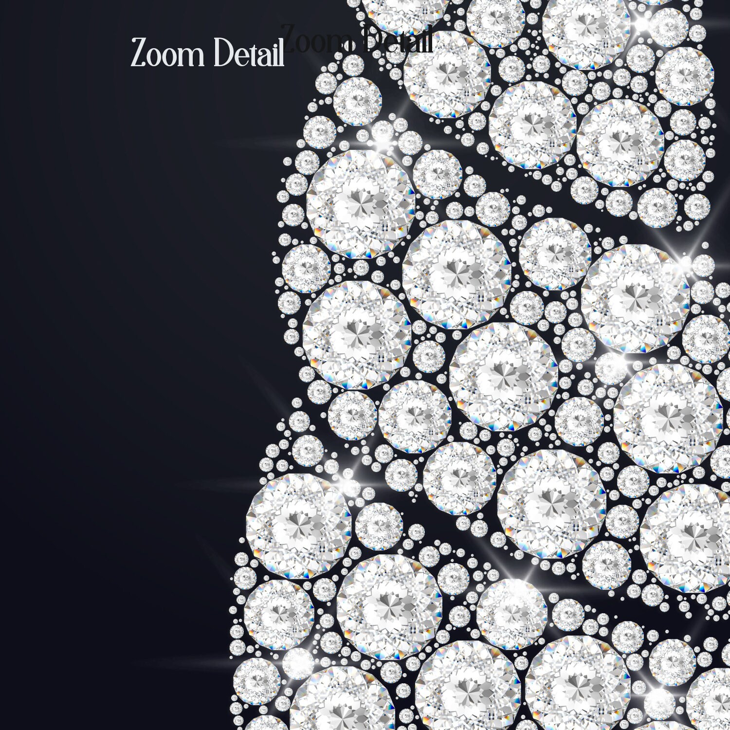 32 Diamond Pearl Gemstone Rhinestone Jewelry Unicorn Horn Digital Image ...