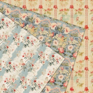 20 Seamless Vintage Decoupage Shabby Chic Ver 2 Digital Papers ...