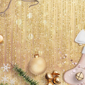 18 Luxury Crystal Curtain Digital Papers 12x12" 300 Dpi Planner Paper ...