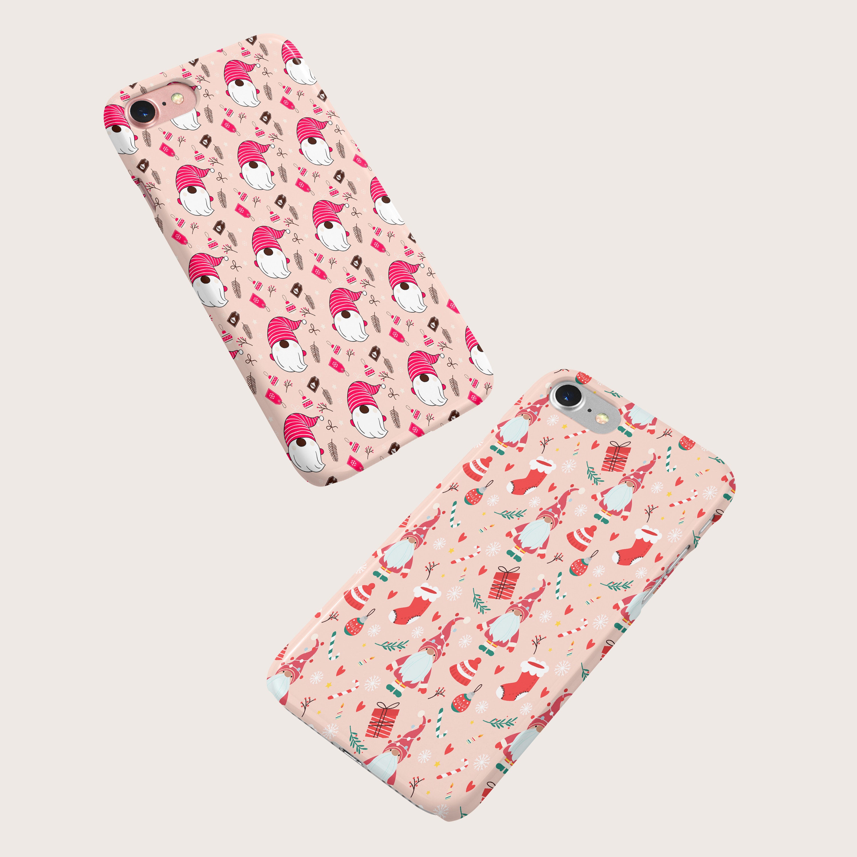 16 Seamless Christmas Gnomes Digital Papers 12" 300 Dpi Commercial Use ...