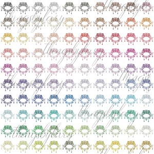 100 Glitter Antique Royal Chandelier Frames, Planner Clip Art Glitter ...