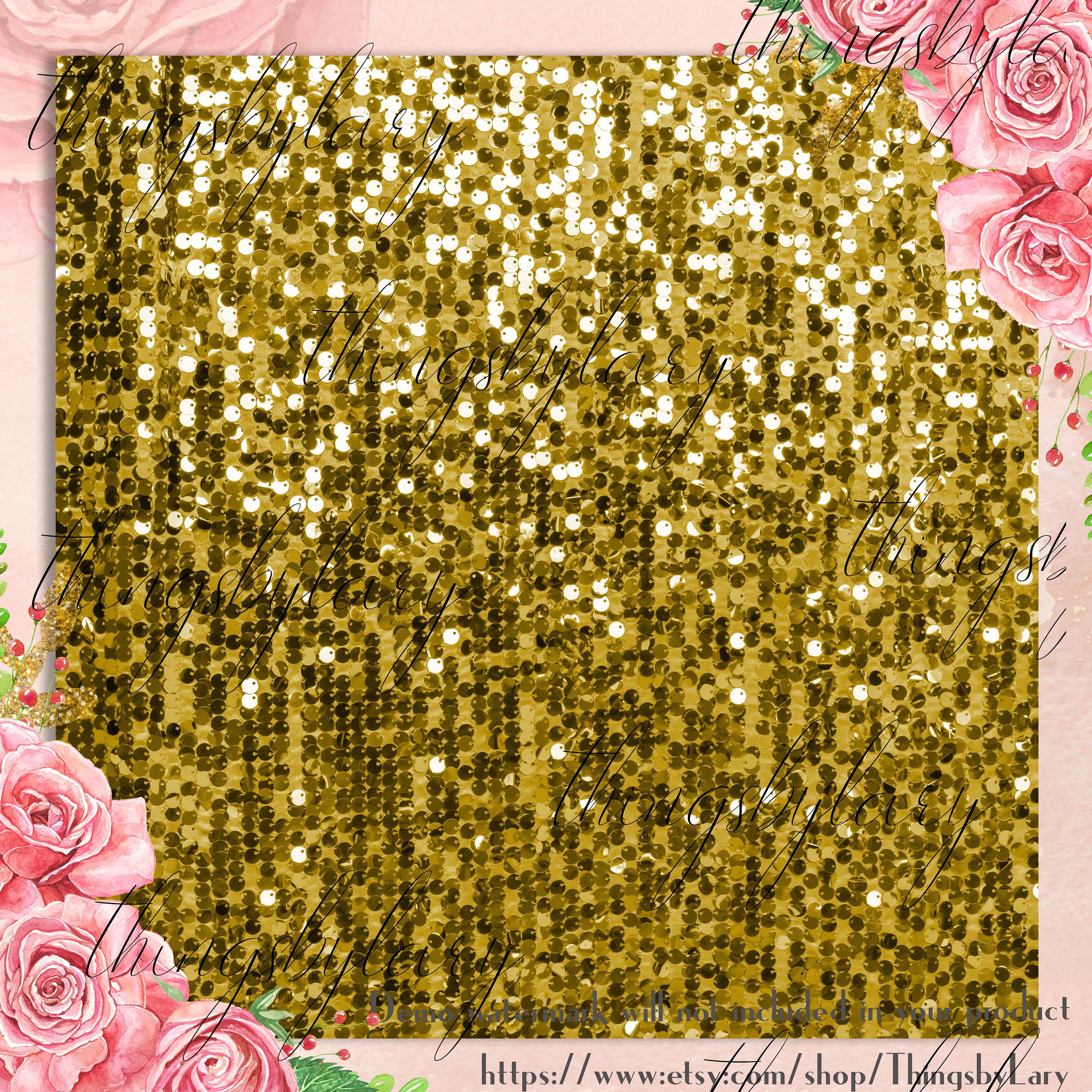 100 Luxury Shimmering Sequin Digital Papers 12x12" 300 Dpi Instant ...