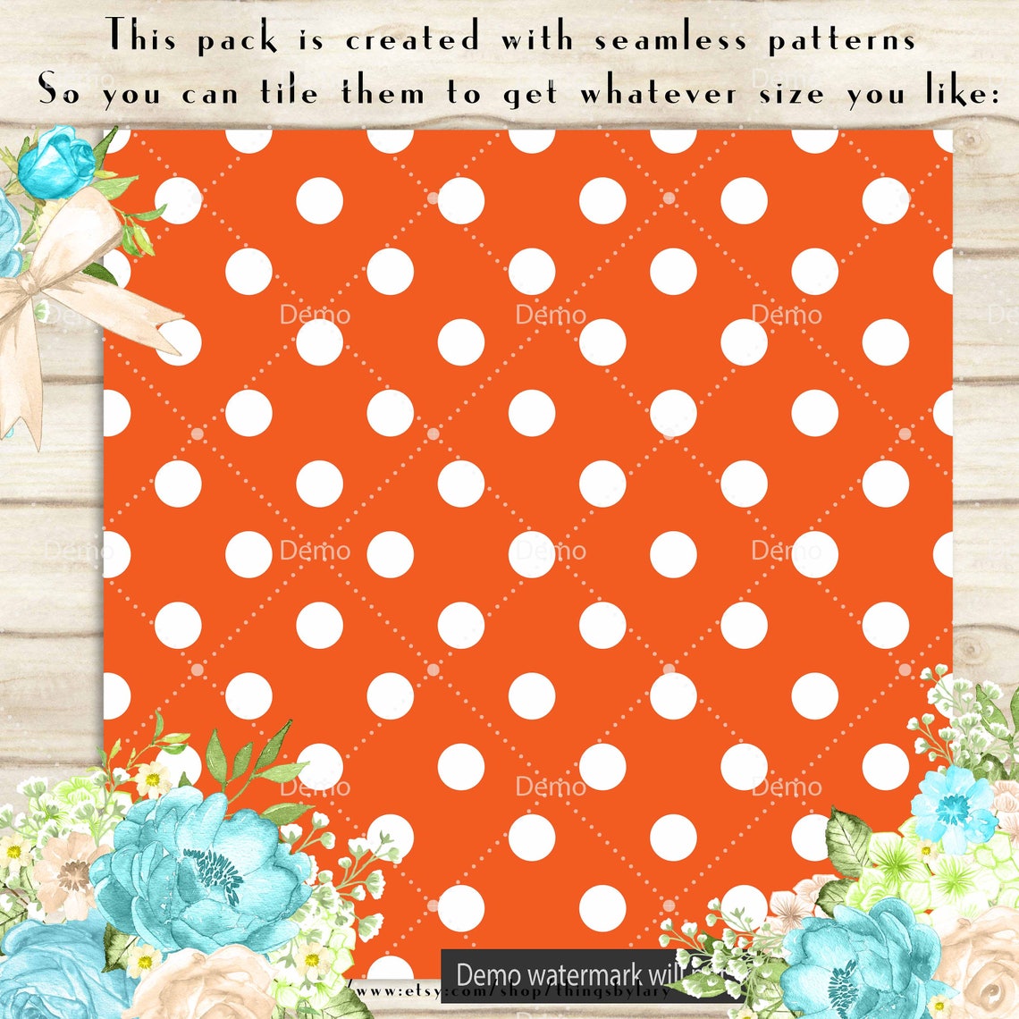 100 Seamless White Polka Dot Papers 12 Inch 300 Dpi Commercial Use ...