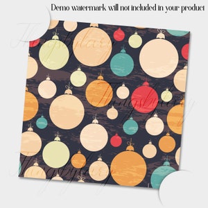 12 Winter Pattern Digital Papers in Vintage Theme Color in 12 Inch ...