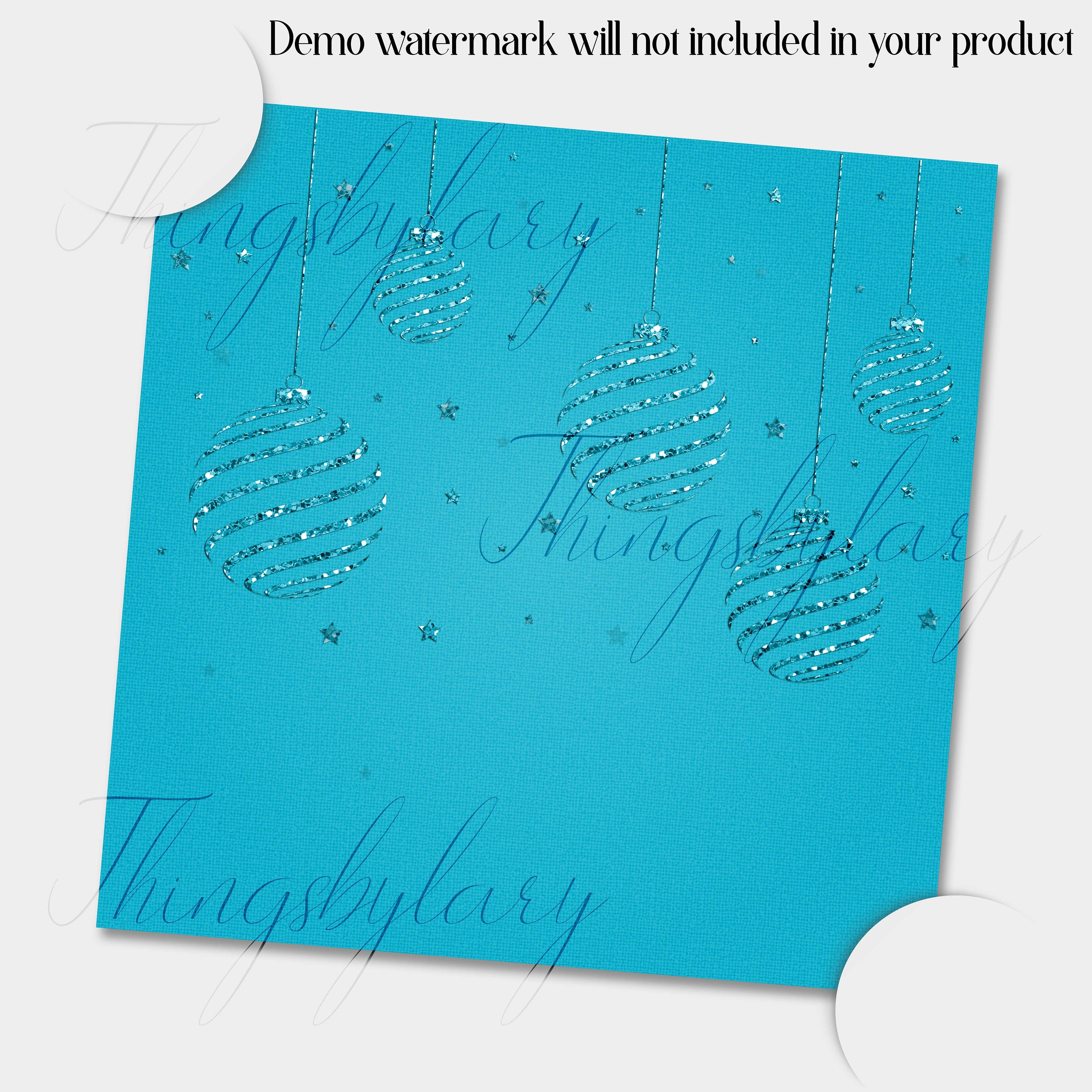 16 Blue Glitter Christmas Digital Papers 12 300 Dpi - Etsy
