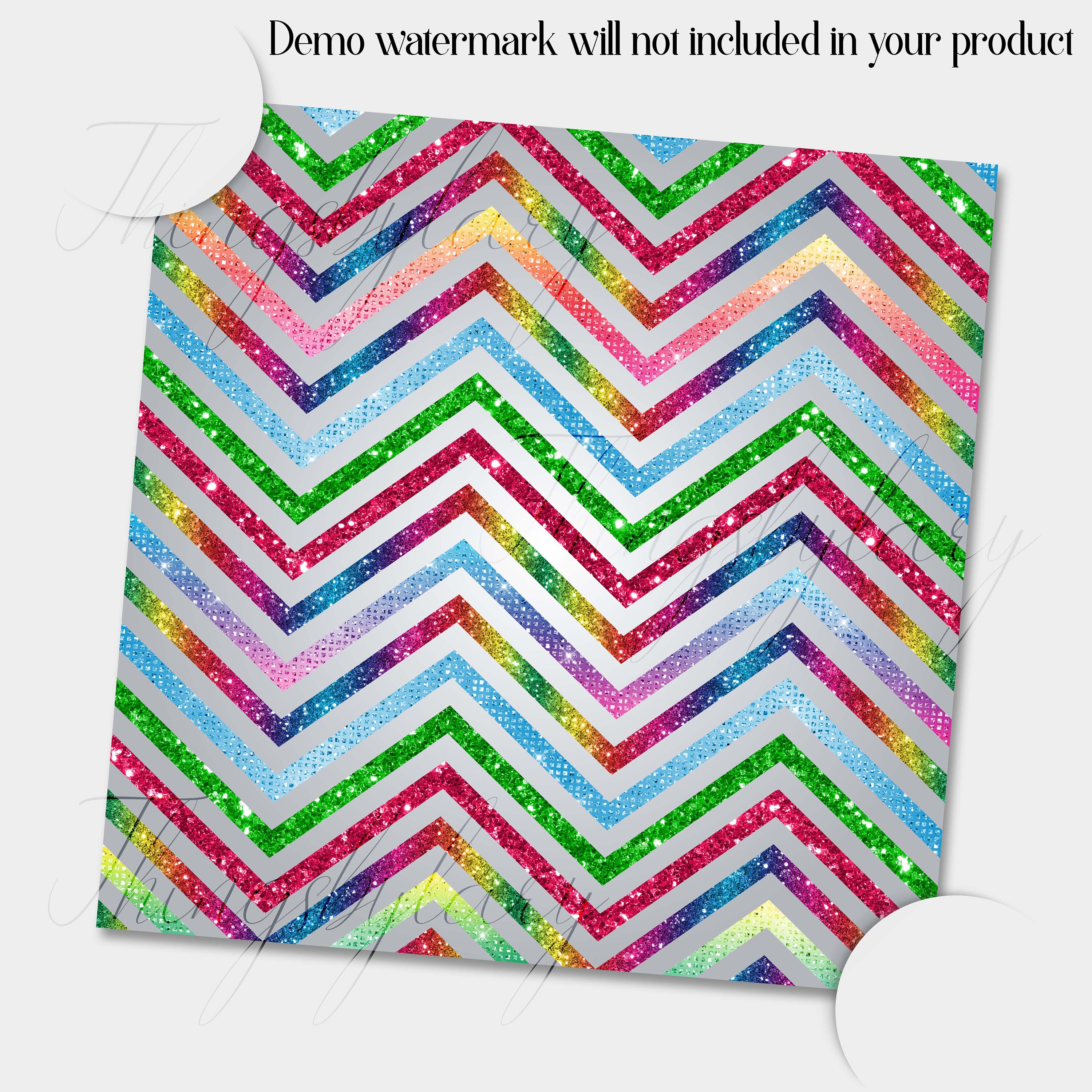 18 Seamless Rainbow Shimmering Glitter Digital Papers 12x12" 300 Dpi ...