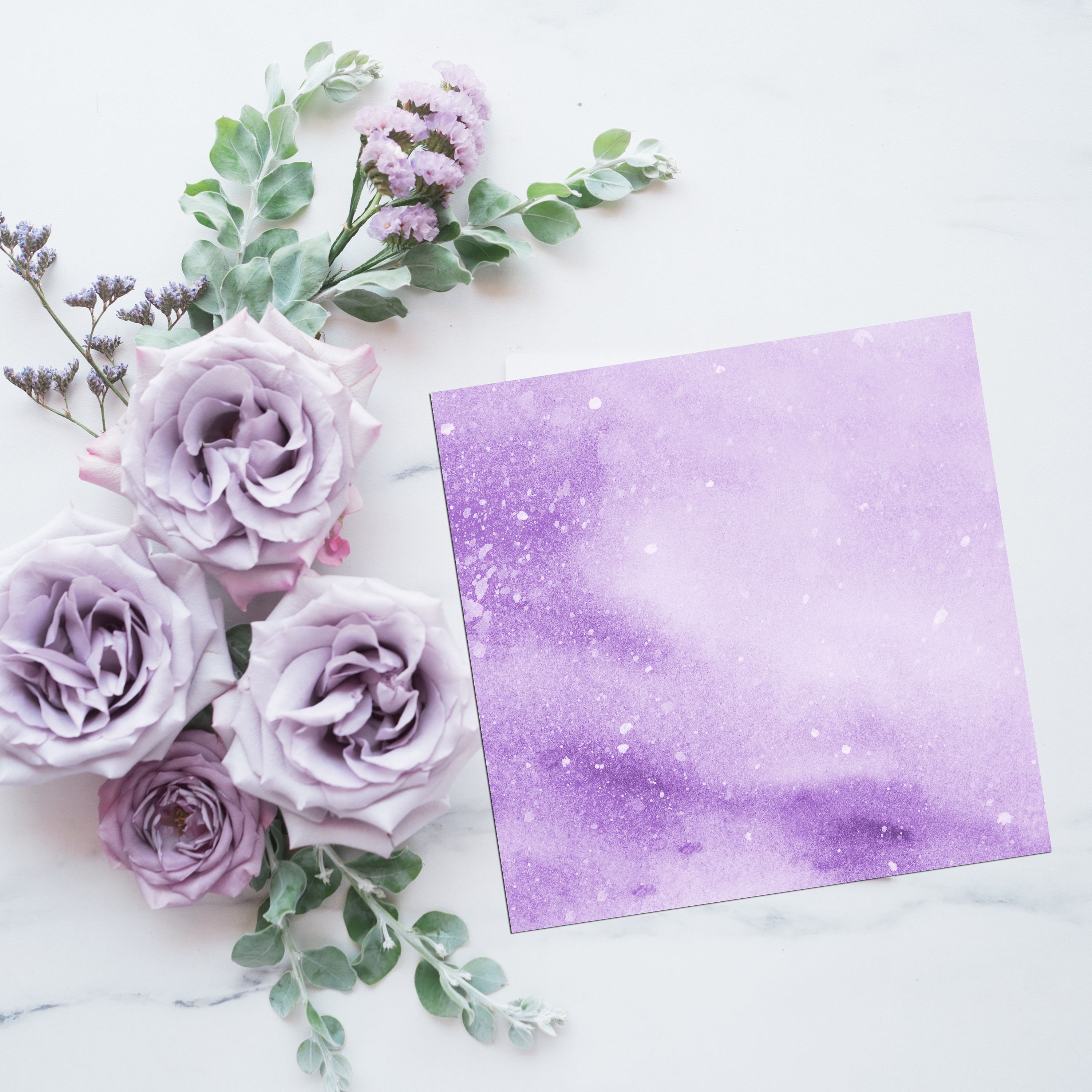 30 Ombre Lavender Watercolor Digital Papers 12x12in 300 Dpi | Etsy