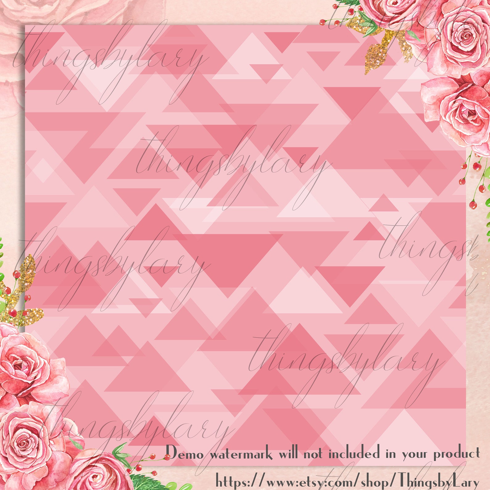 100 Seamless Abstract Triangle Geometric Digital Papers 12x12" 300 Dpi ...