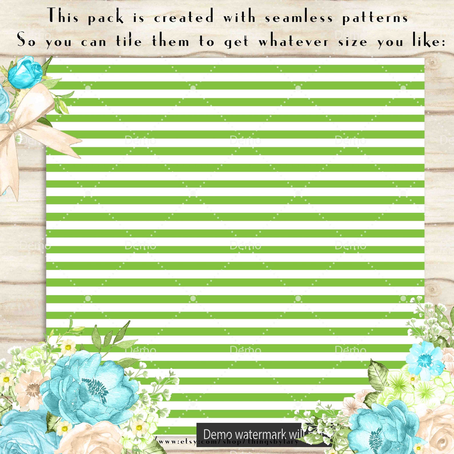 100 Seamless Striped Pattern Papers in 12" X 12", 300 Dpi Planner Paper ...