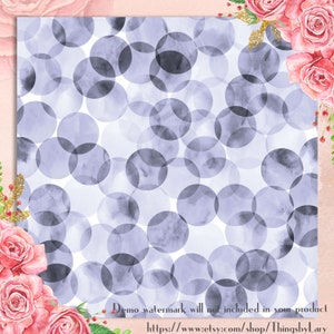 100 Seamless Watercolor Bokeh Dot Paper 12 Inch 300 Dpi Instant ...
