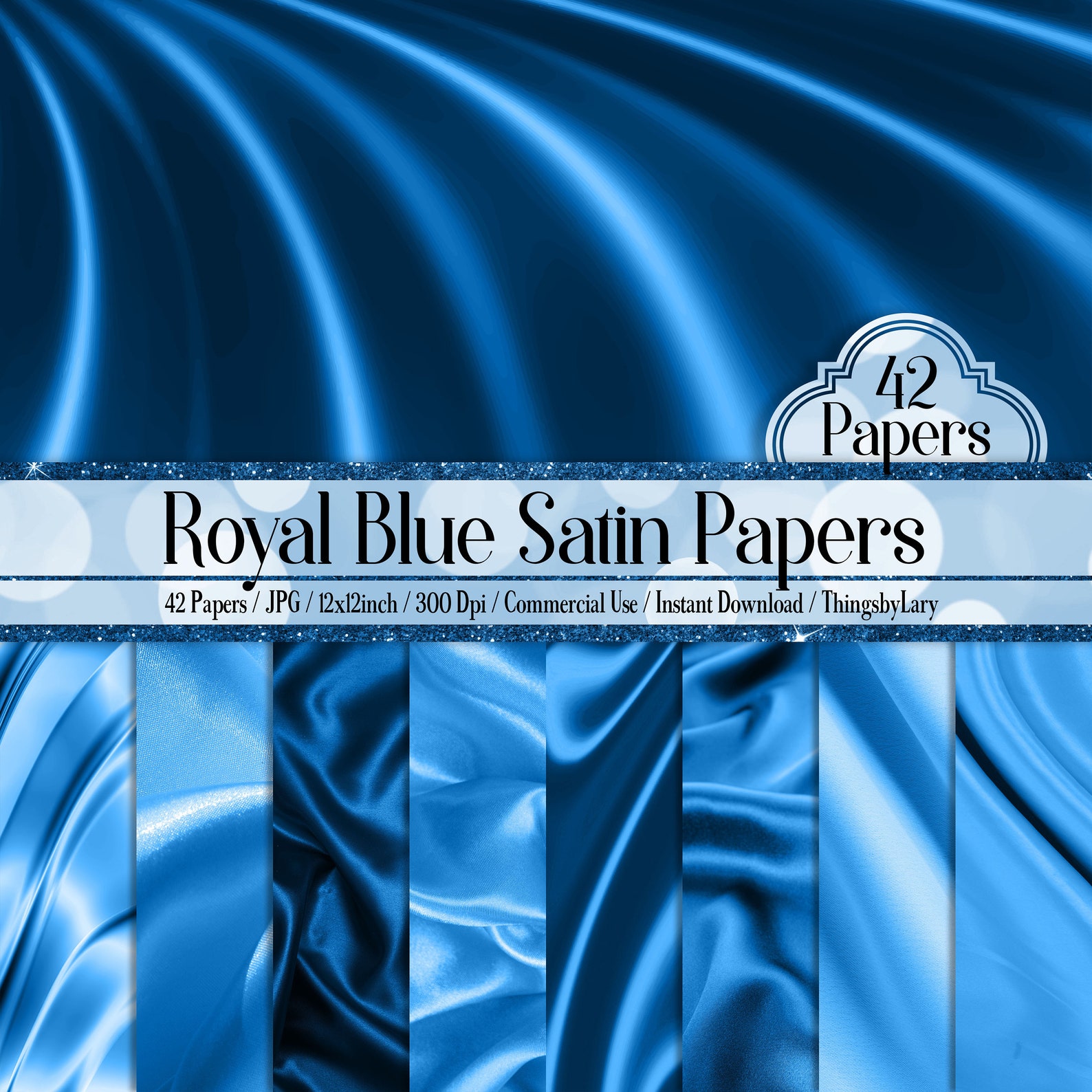 42 Royal Blue Satin Silk Cloth Papers 12 Inch, 300 Dpi Planner Paper ...