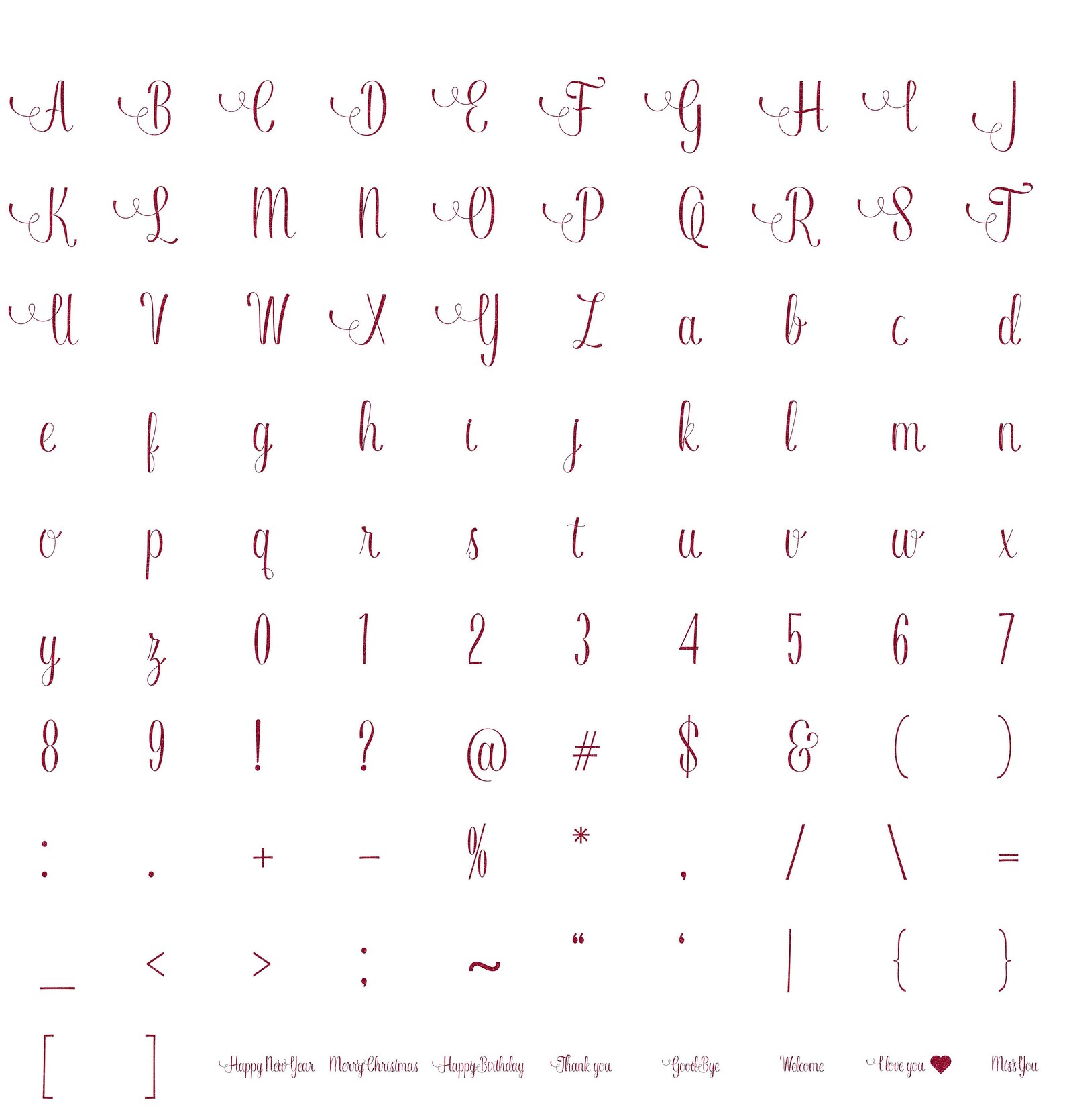 100 Red Glitter Alphabet Cliparts in 12 X 12 - Etsy