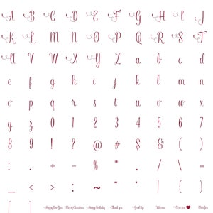 100 Red Glitter Alphabet Cliparts in 12" X 12" Separate, 300 Dpi ...