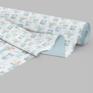 30 Seamless Watercolor Flower Mason Jars Digital Papers Digital Papers ...