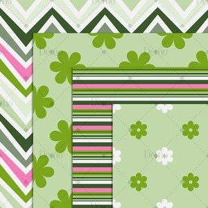 16 Seamless Bright Spring Flower Papers in 12inch 300 Dpi Planner Paper ...