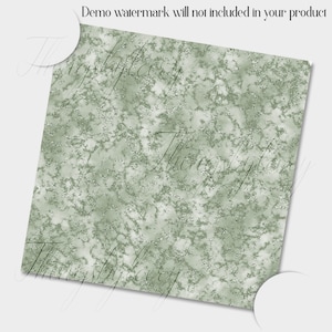 16 Sage Green Marble Digital Papers 12x12" 300 Dpi Instant Download ...