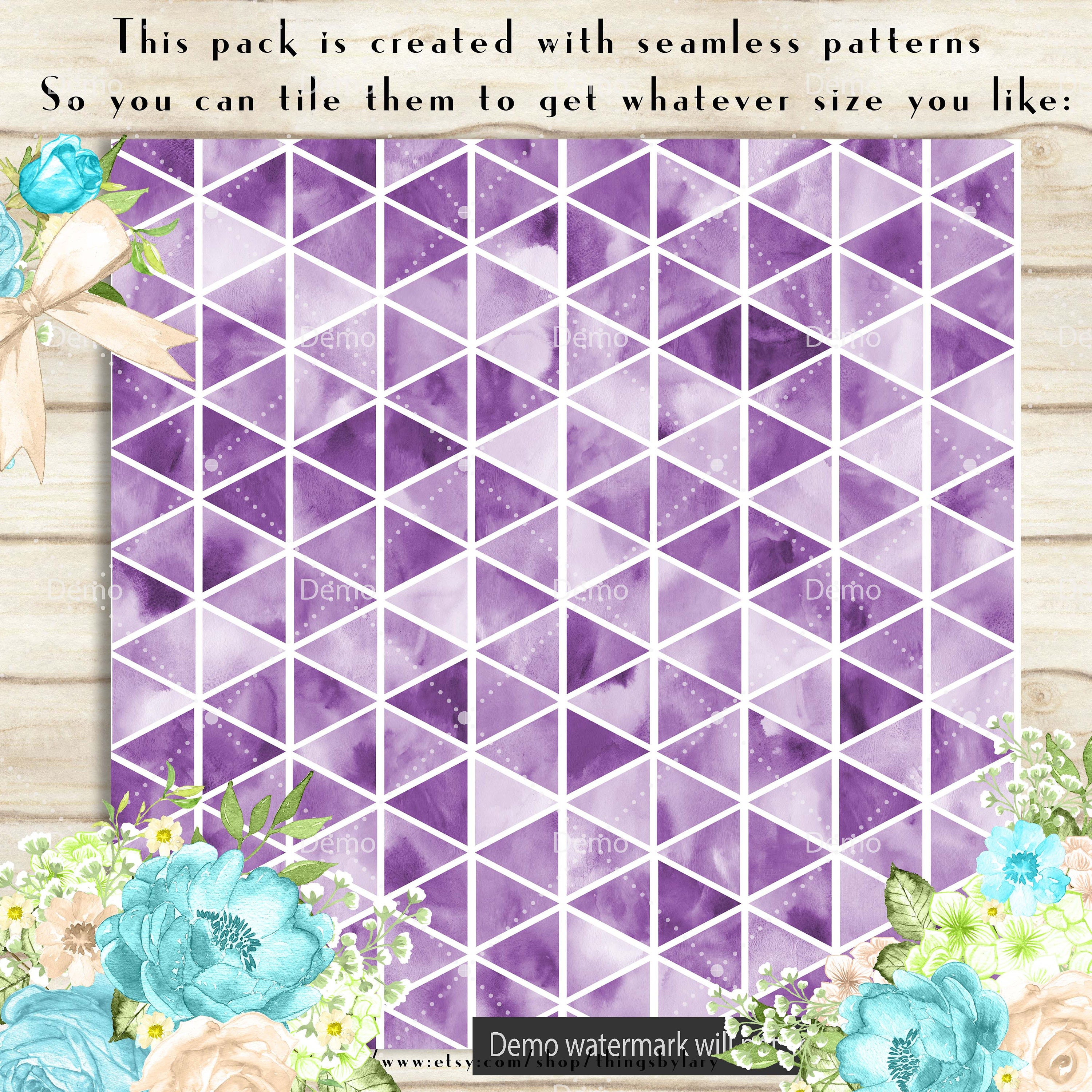 100 Watercolor Geometric Papers 12 Inch300 Dpi Planner - Etsy