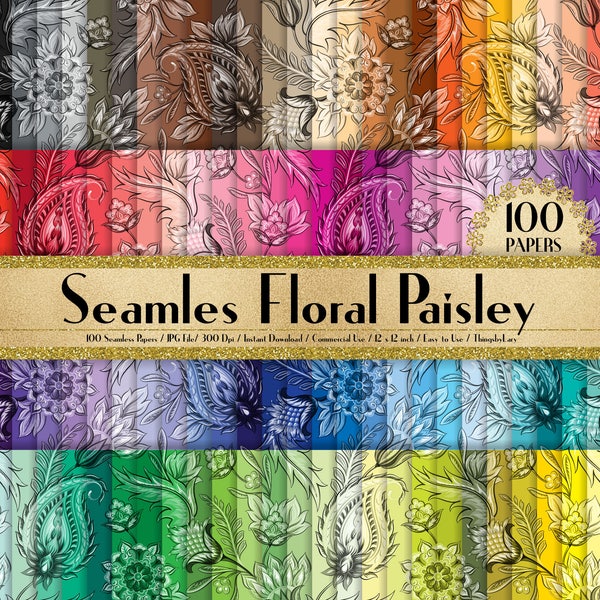 Paisley Paper - Etsy