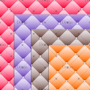 254 Seamless Diamond Upholstery Tufted Quilt Leather Digital Papers 300 ...