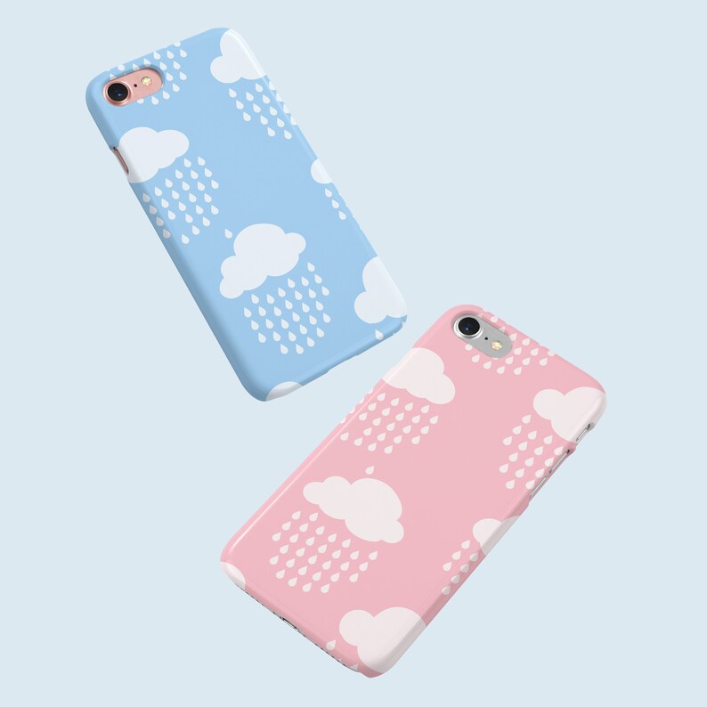 100 Seamless Tinted Cute Raining Cloud Digital Papers - Etsy