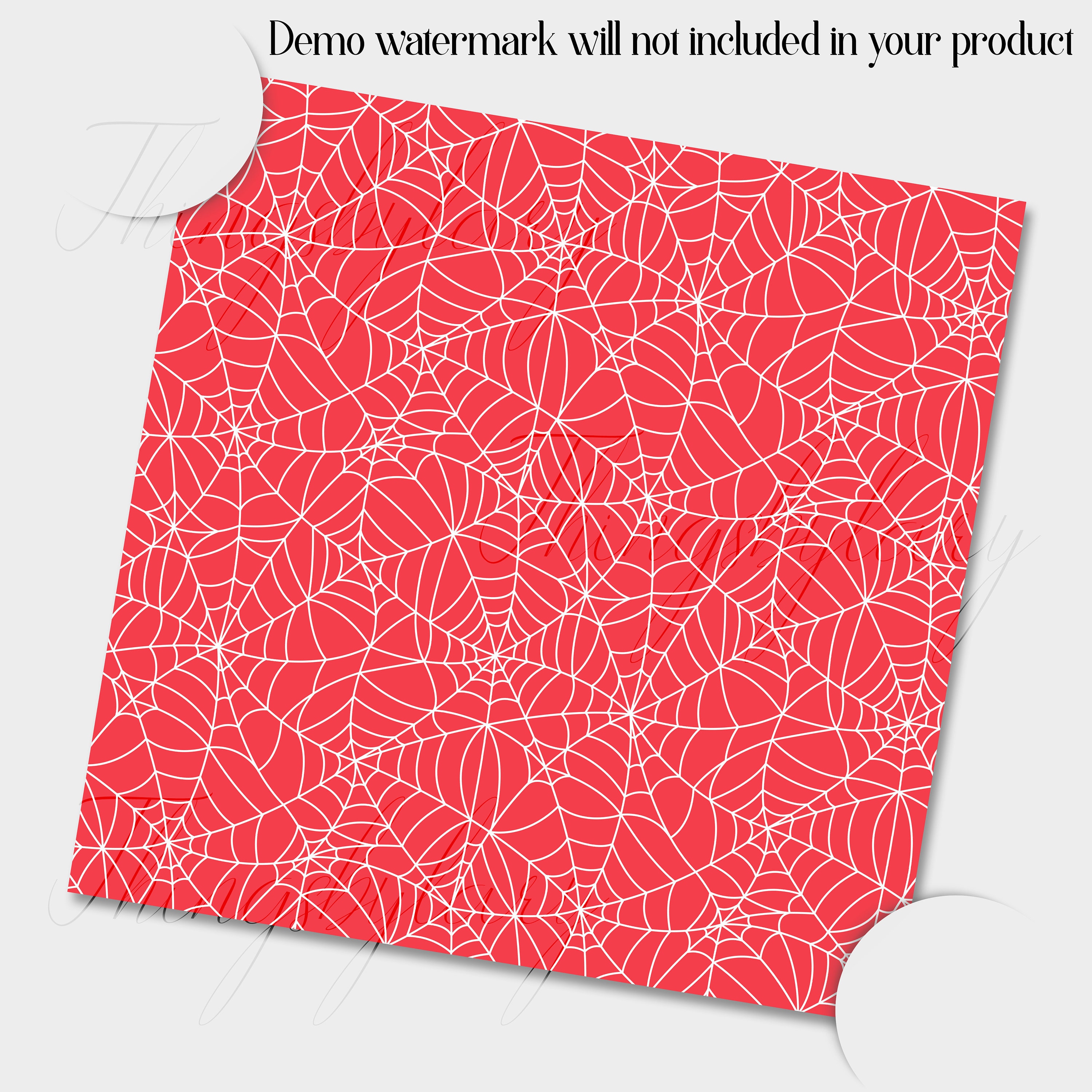 100 Seamless Spider Web Pattern Digital Papers Commercial Use Creepy ...