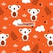 100 Seamless Cute Koalas Bear Digital Papers 12 300 Dpi - Etsy