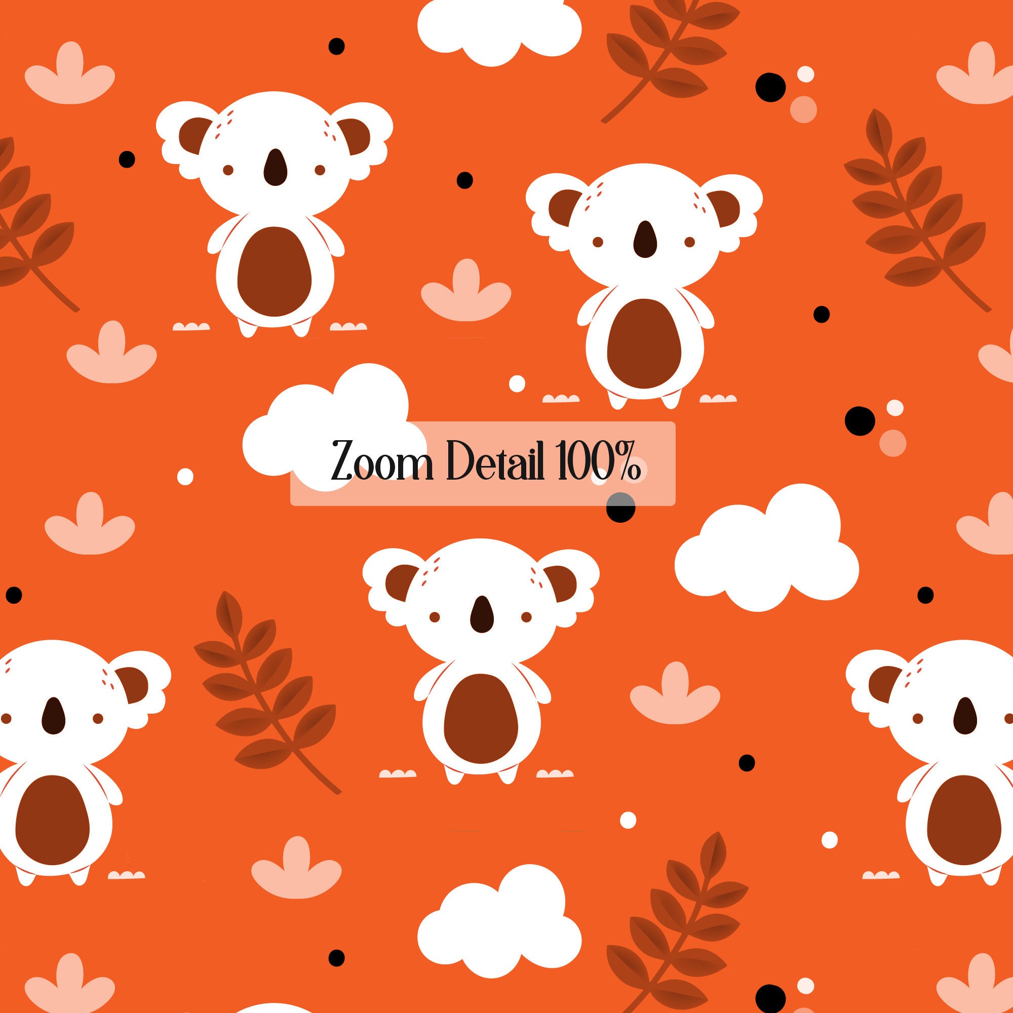 100 Seamless Cute Koalas Bear Digital Papers 12 300 Dpi - Etsy