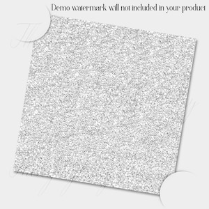 16 Seamless White Glitter Digital Papers Commercial Use Silver Glitter ...