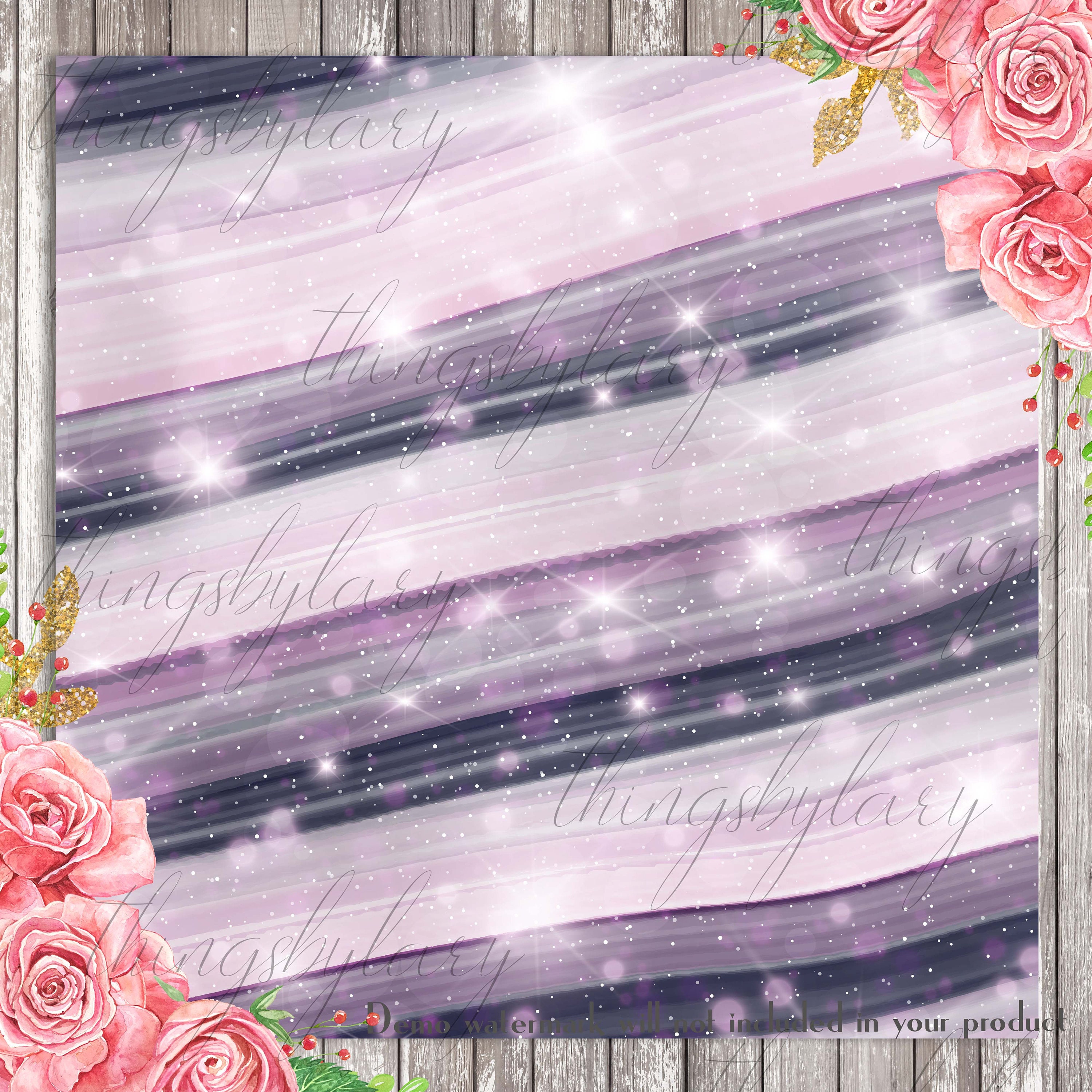 30 Fantasy Galaxy Rainbow Starry Night Sky Digital Papers 12x12 ...