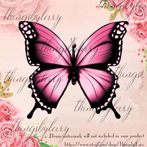 100 Luxury Butterfly Cliparts, Planner Clipart, Colorful Butterfly ...