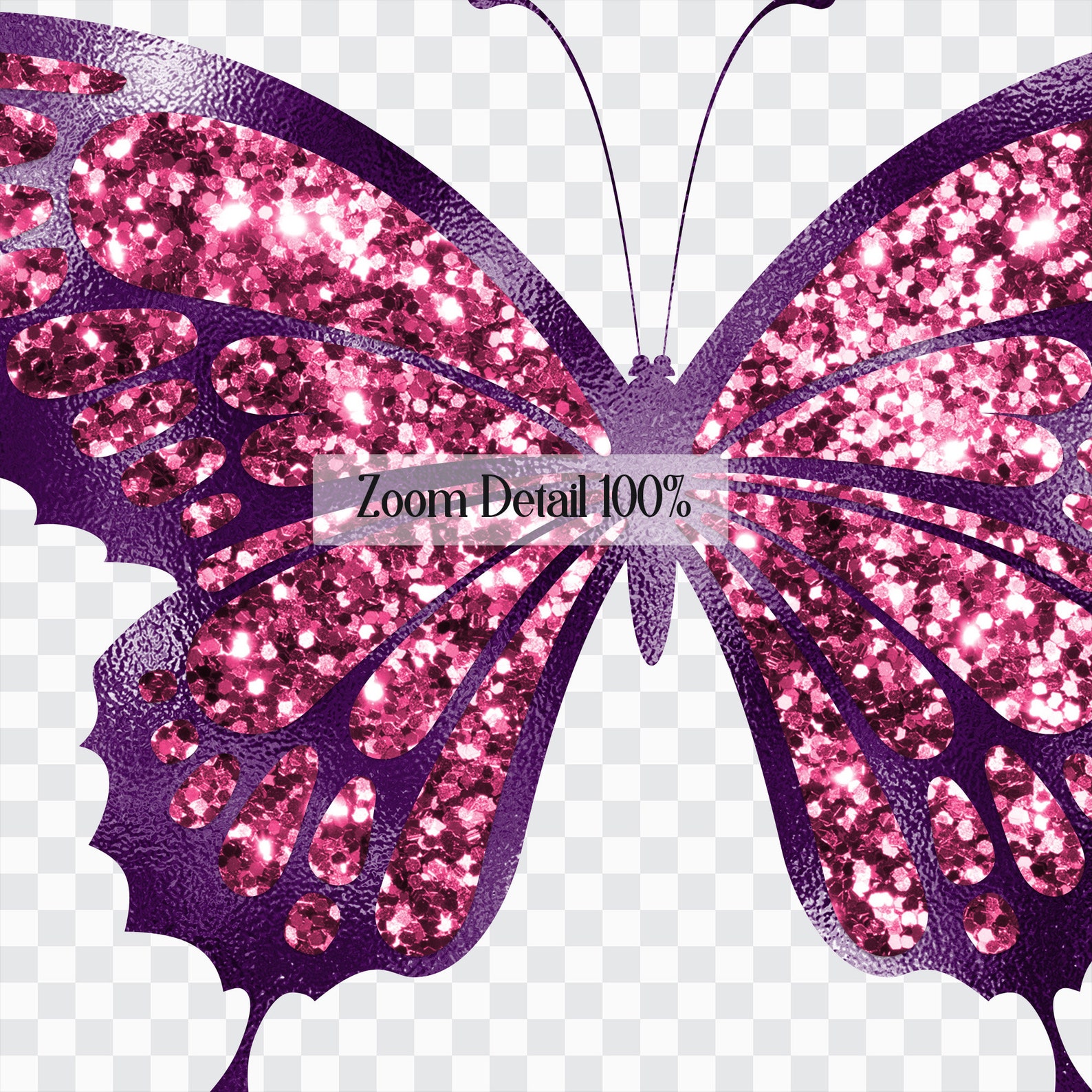 15 Pink and Purple Butterflies Gold Glitter Foil Butterfly - Etsy