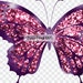 15 Pink and Purple Butterflies Gold Glitter Foil Butterfly Clip Arts ...