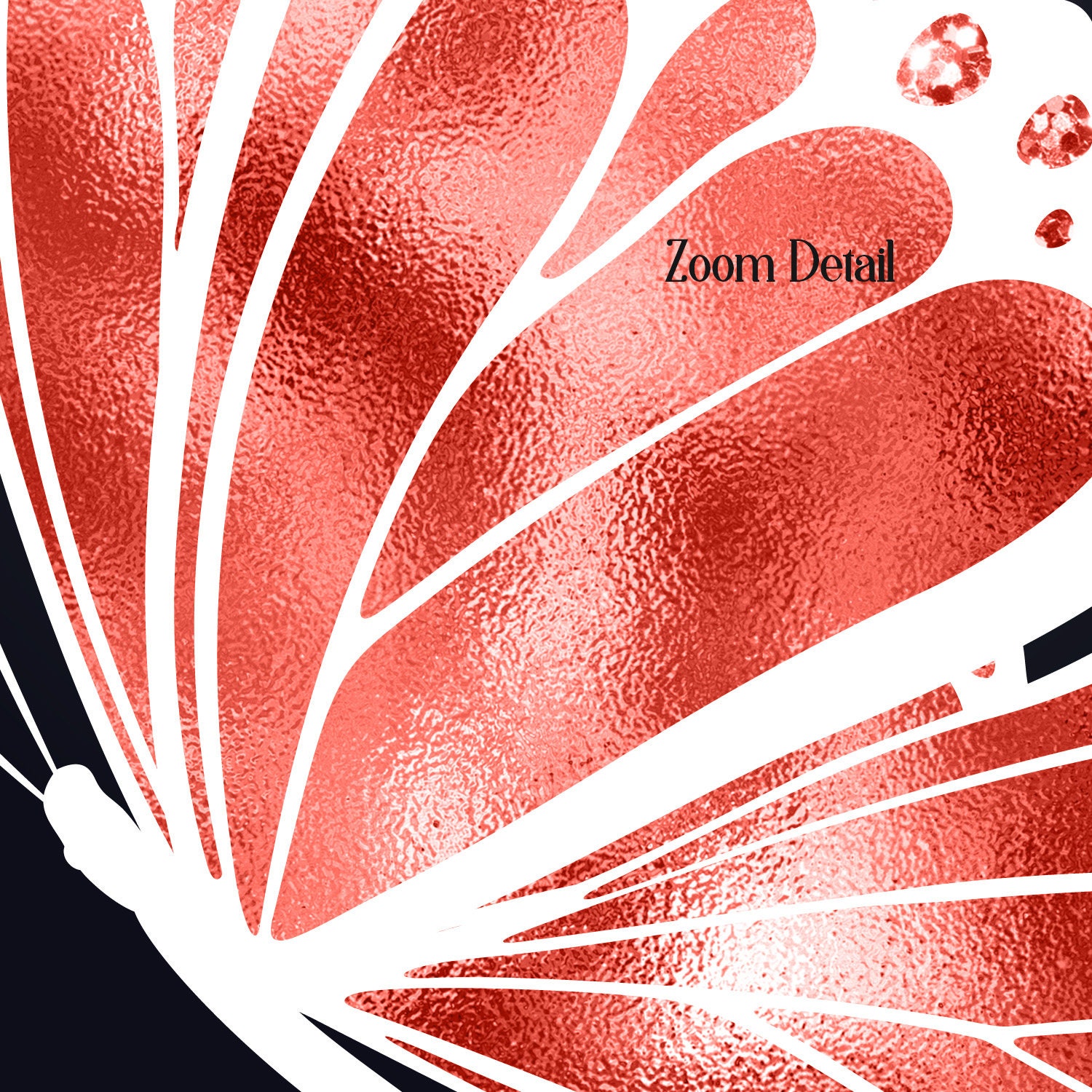 30 Living Coral Foil Glitter Butterfly Digital Images 300 Dpi | Etsy