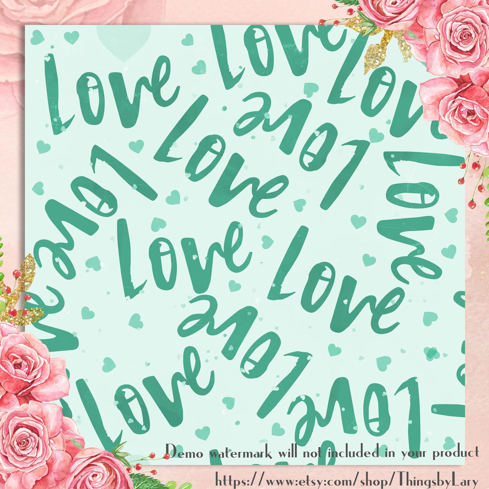 100 Seamless Vintage Love Papers 12 Inch 300 Dpi Commercial - Etsy