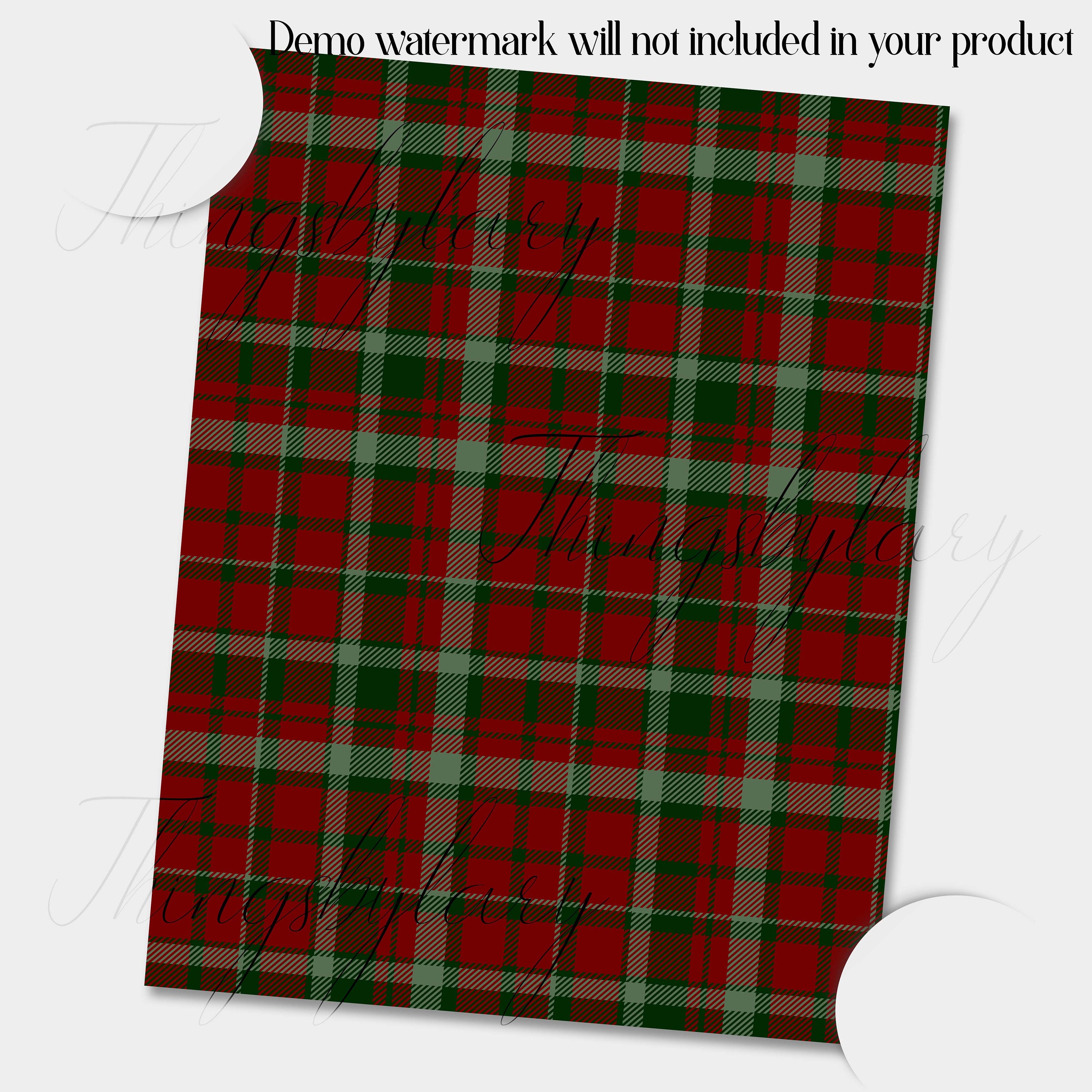 16 Red and Green Plaid Pattern Papers 8.5x11 Inch Jpeg File - Etsy