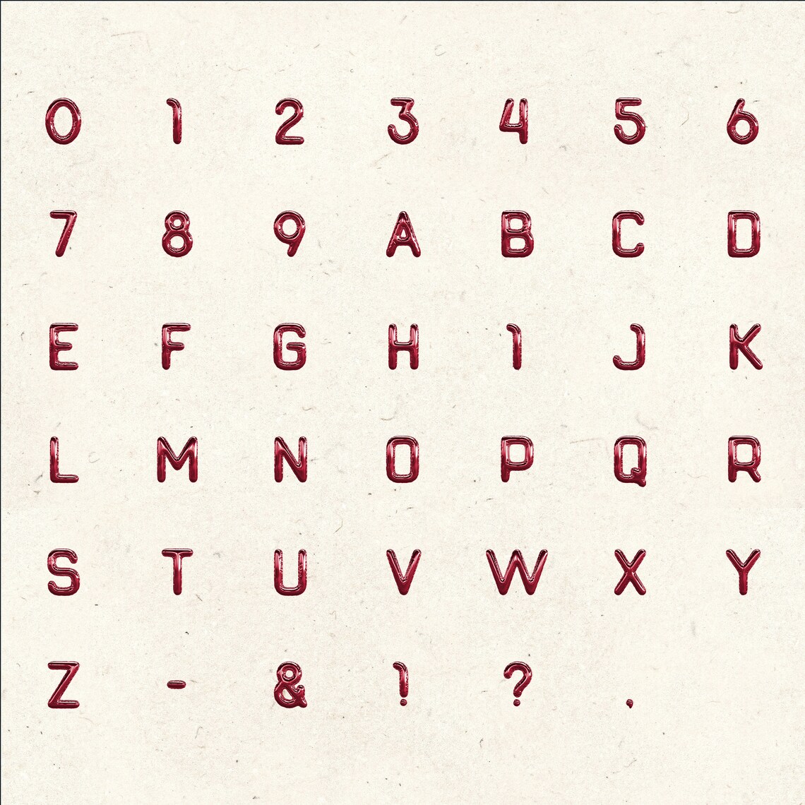 Red Balloon Alphabet 41 Cliparts 300 Dpi Planner Paper | Etsy