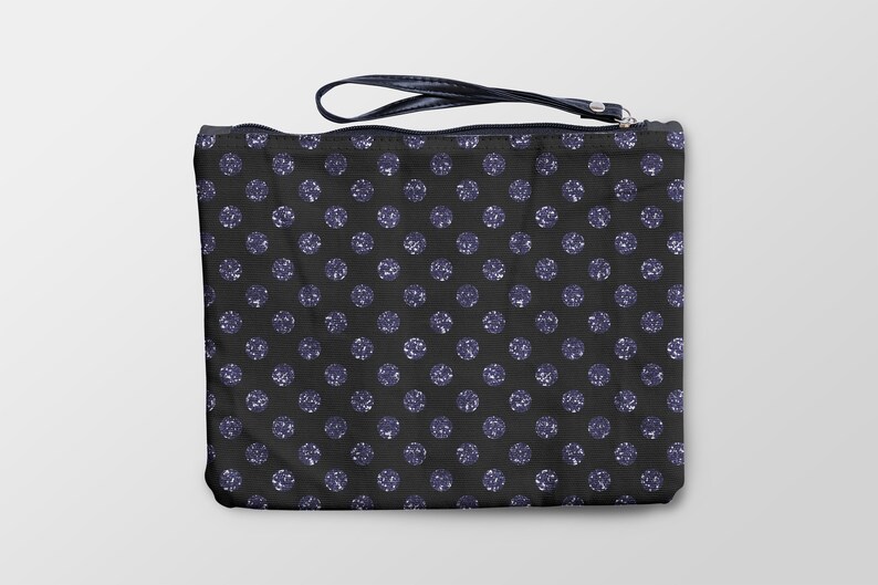 100 Seamless Black & Glitter Polka Dot Digital Papers | Etsy