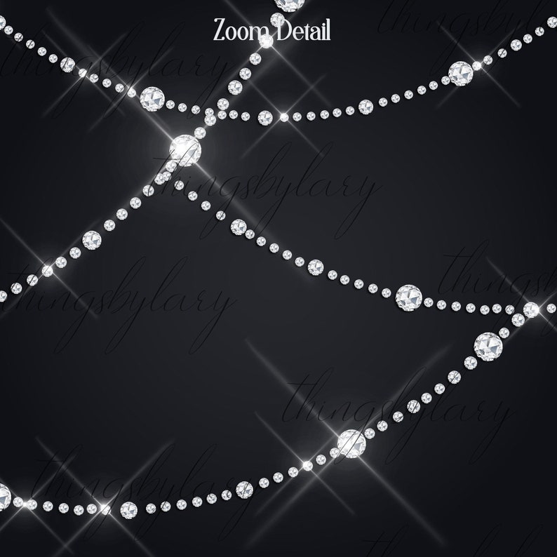 254 Diamond Strings Clip Arts,300 Dpi,instant Download,commercial Use ...