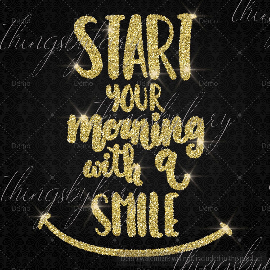 Gold Glitter Motivation Quotesmilingcoffeebelieve You Can - Etsy