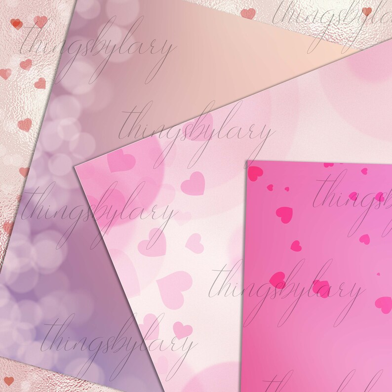 18 Luxury Bokeh Background Digital Images 12" 300 Dpi Planner Paper ...