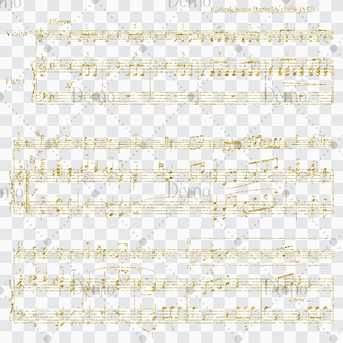8 Gold Glitter Music Sheet Overlay Images 12 inch 300 Dpi | Etsy