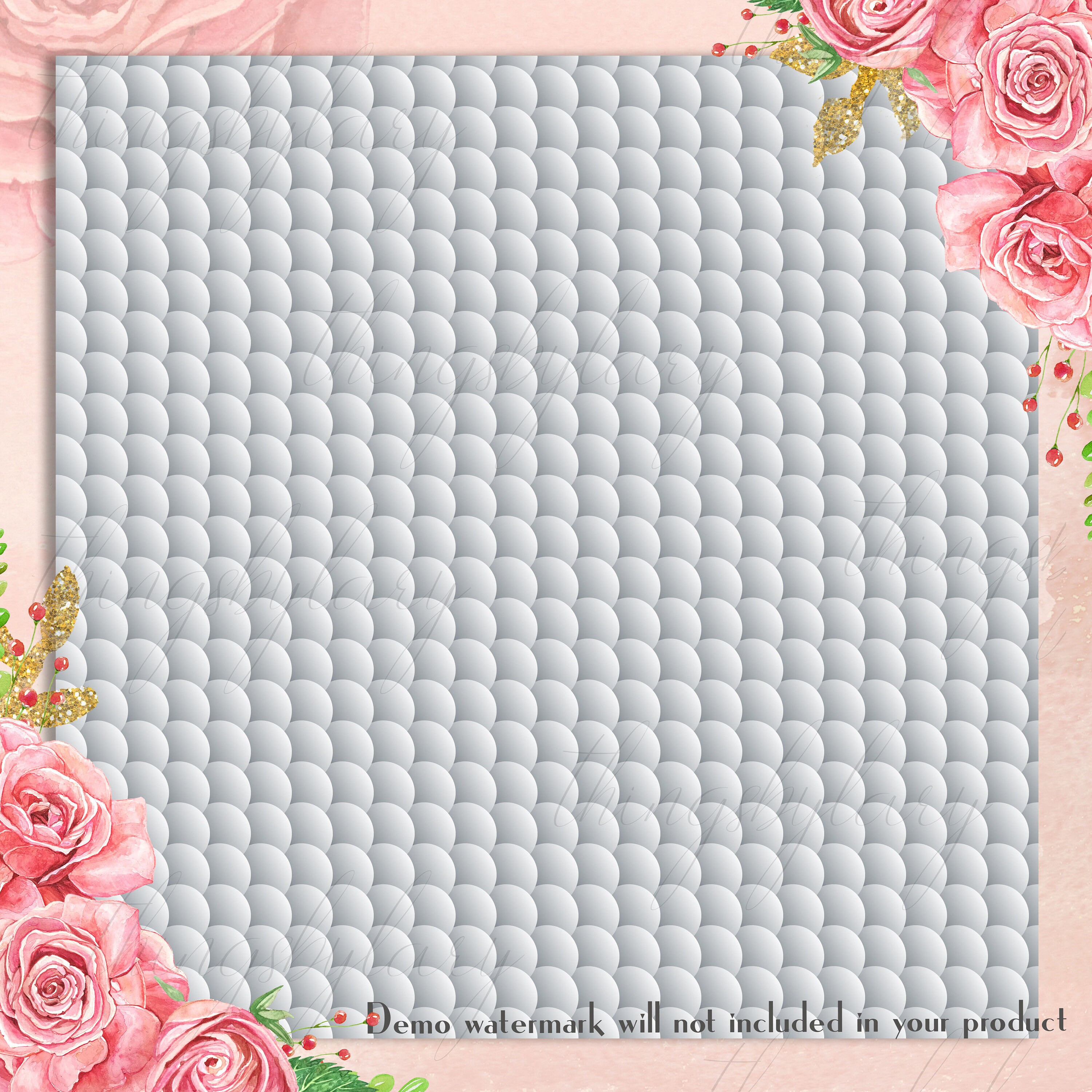 100 Seamless Fish Scale Digital Papers 12x12" 300 Dpi Commercial Use ...