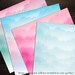18 Fairy Ombre Magical Unicorn Cloud Digital Papers Commercial Use ...