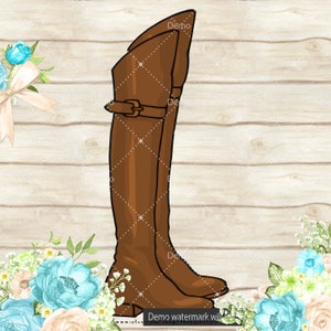100 Thigh High Boots Clipart,over Knee High Boots,100 PNG Clip Art ...