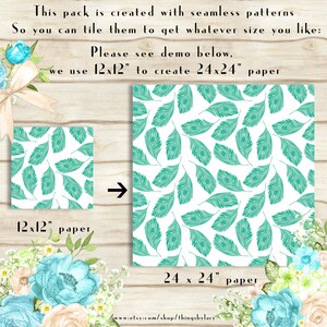 100 Seamless Peacock Feather Digital Papers,peacock Digital Paper ...